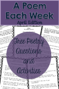 April A Poem Each Week (FREEBIE) - Notes from the Portable