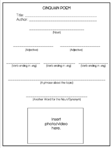 Teaching Cinquain Poems - Notes from the Portable